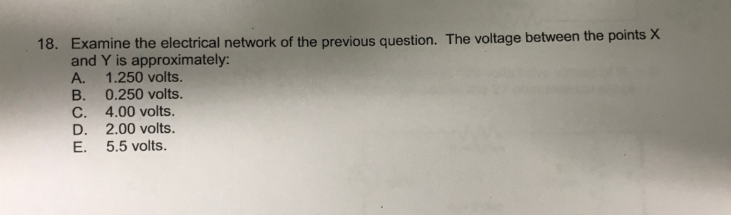 Solved Examine the electrical network of the previous | Chegg.com