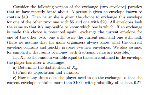 Consider the following version of the exchange (two | Chegg.com Consider the following version of the exchange (two | Chegg.com