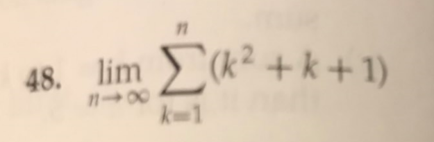 Solved 48. lim k+k+ 1) | Chegg.com