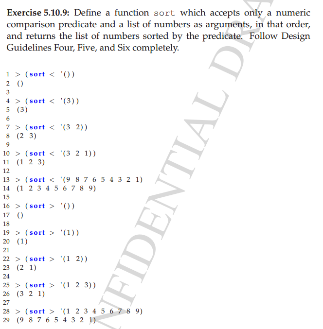 Solved Define A Function Sort Which Accepts Only A Numeric 1731
