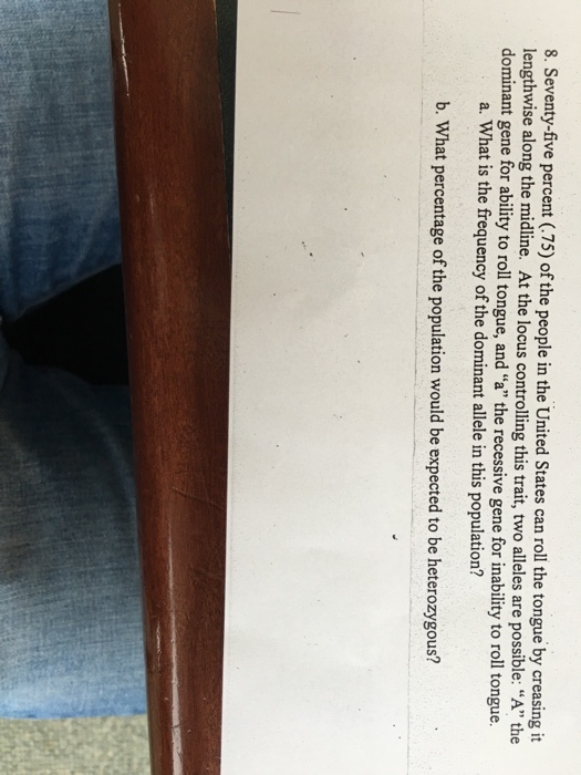 Seventy-five percent (.75) of the people in the | Chegg.com