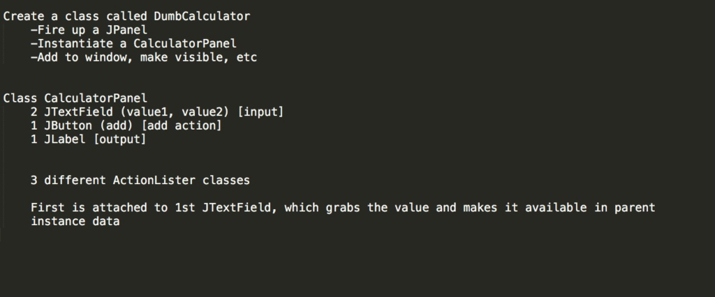 Solved Create a class called DumbCalculator -Fire up a | Chegg.com