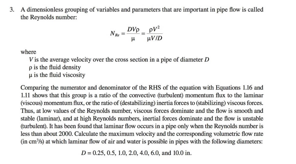 Solved A dimensionless grouping of variables and parameters | Chegg.com