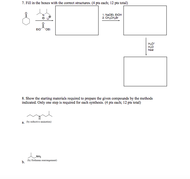 Solved 7. Fill in the boxes with the correct structures. (4 | Chegg.com Solved 7. Fill in the boxes with the correct structures. (4 | Chegg.com