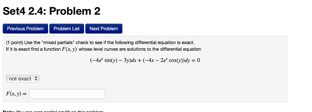 Solved Set4 2.4: Problem 2 Previous Problem Problem List | Chegg.com