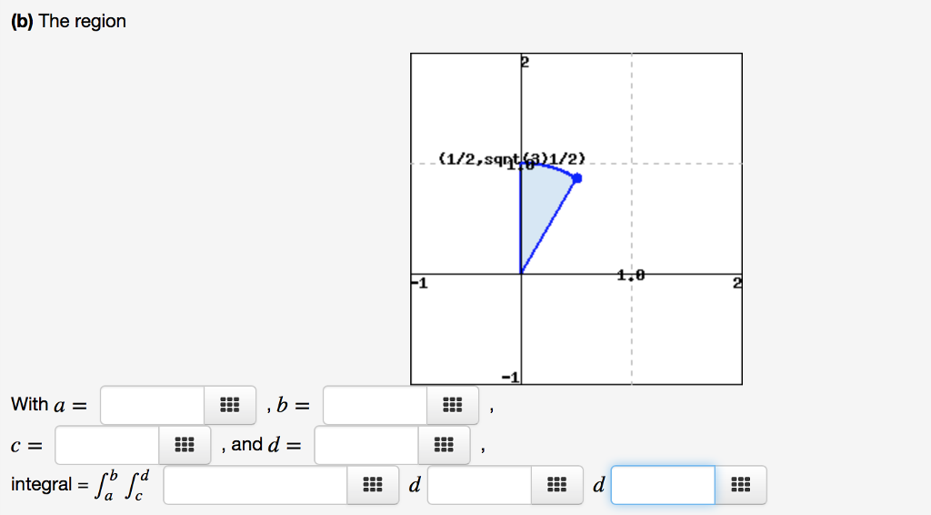 Solved (1 point) For each of the following, set up the | Chegg.com