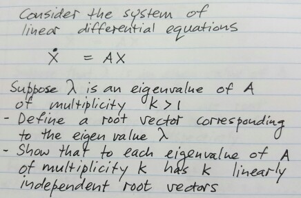 Solved Consider the system of linear differential equations | Chegg.com
