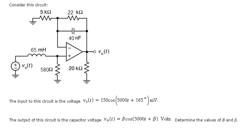 Solved Consider this circuit: The input to this circuit is | Chegg.com