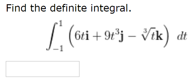 Solved Find the definite integral. | Chegg.com