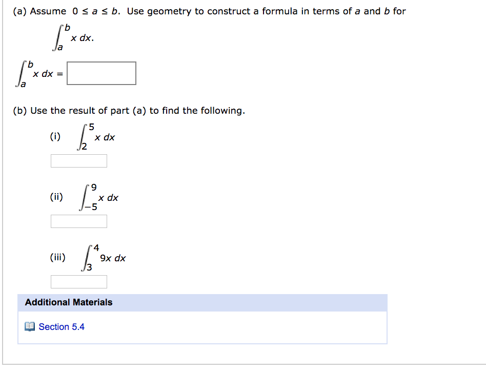Solved (a) Assume 0sa s b. Use geometry to construct a | Chegg.com