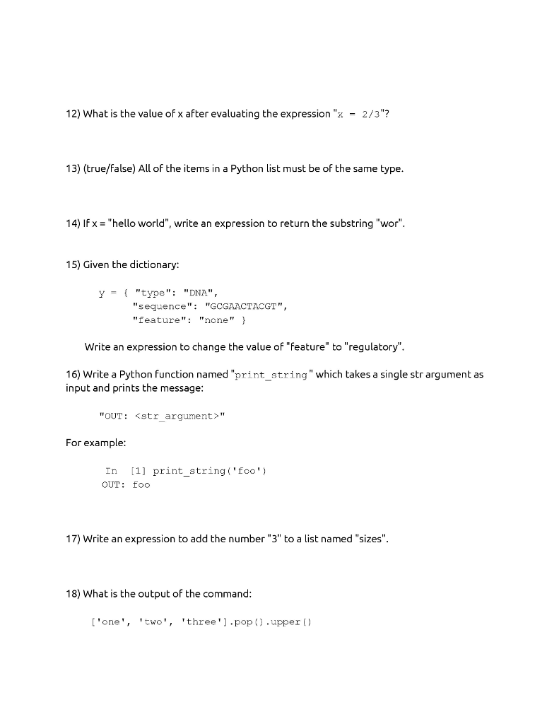 Answered: Its for python programming. Need help please. Wha