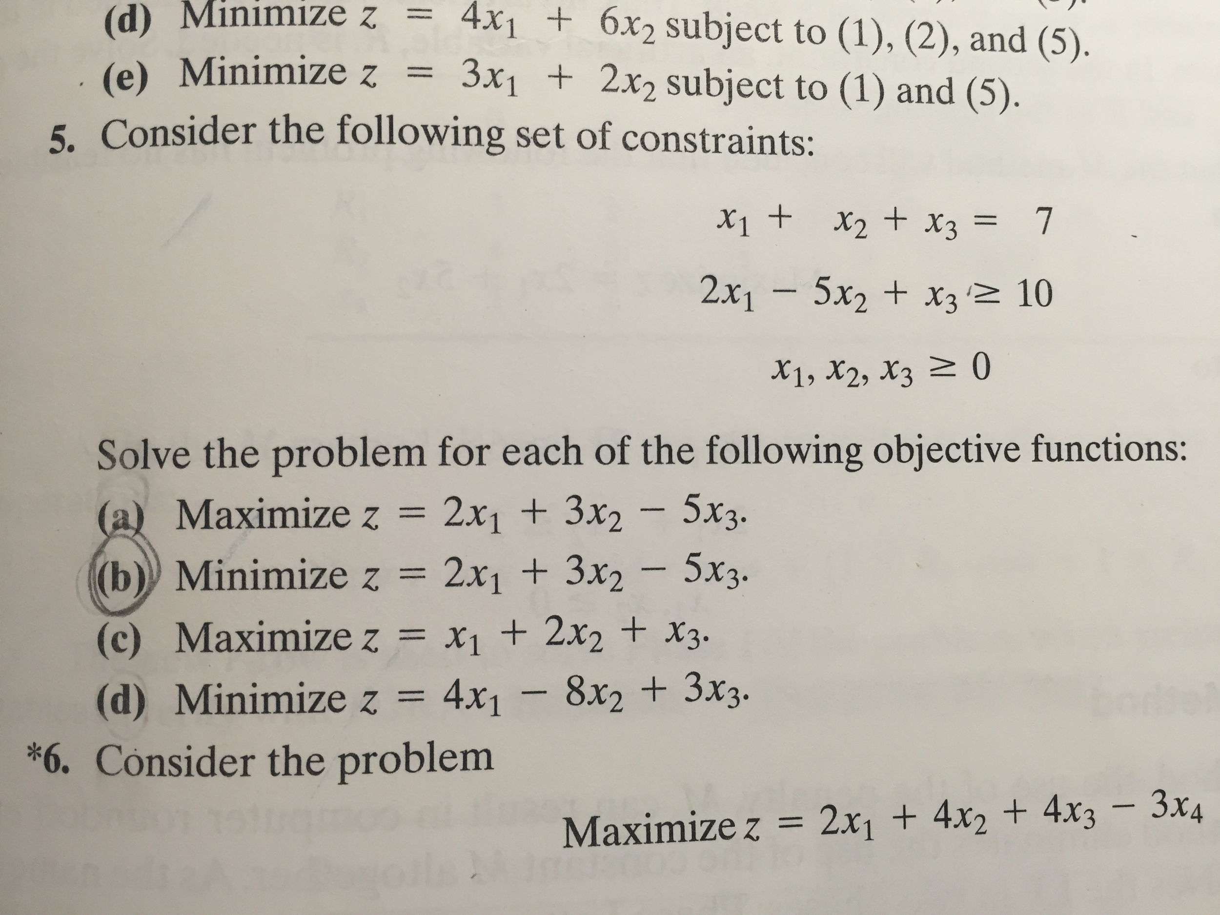 Solved Consider the following set of constraints: x_1 + x_2 | Chegg.com