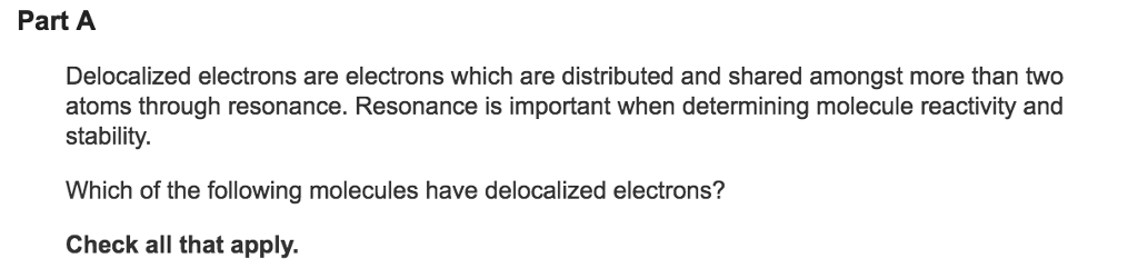 Solved Part A Draw the important resonance contributing | Chegg.com