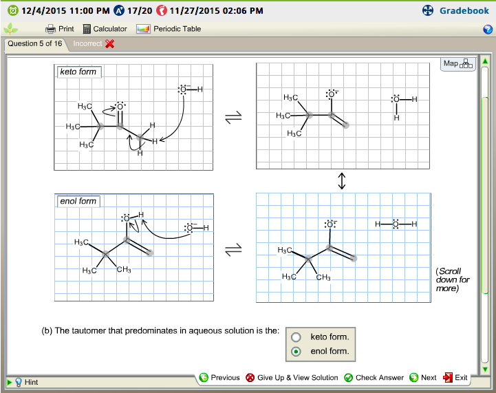 Solved COMPLETE THE MECHANISM FOR THE KETO-ENOL | Chegg.com