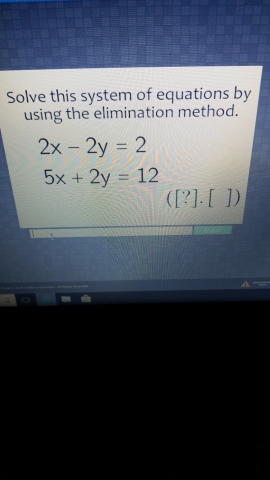 Solved Solve this system of equations by using the | Chegg.com
