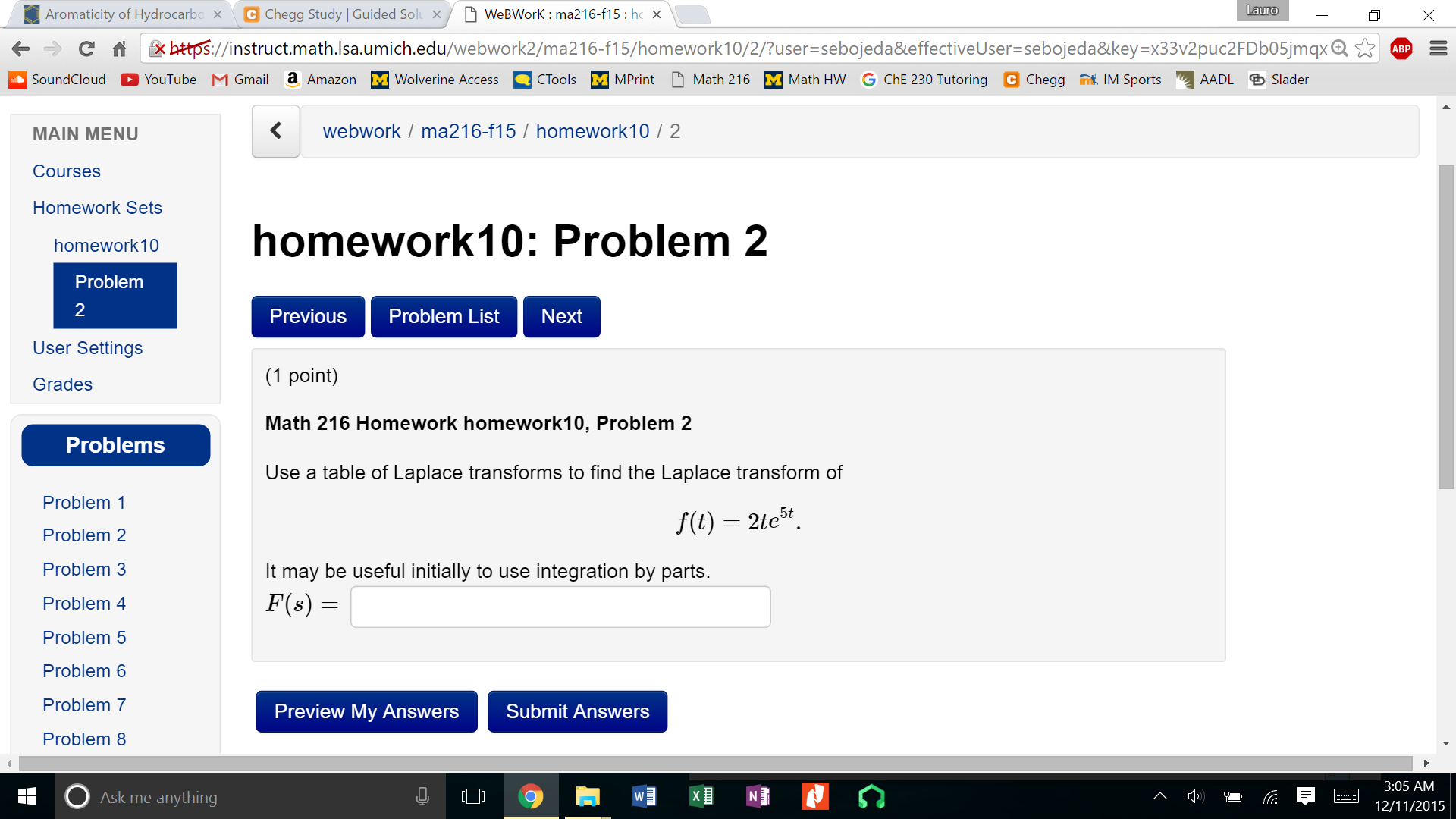 Calculus Archive | December 11 2015 | Chegg.com
