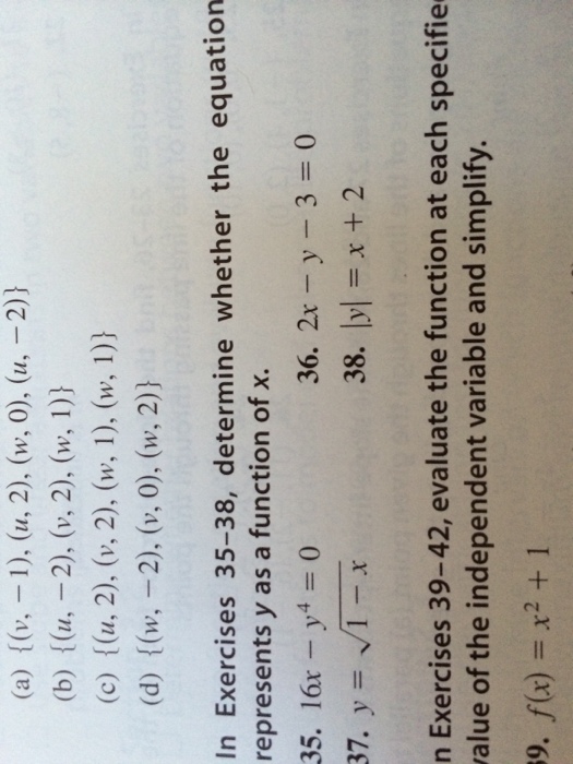 Solved In Exercise 35-38 determine whether the equation | Chegg.com