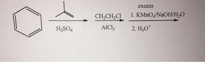 Solved excess H2SO4 AICI | Chegg.com