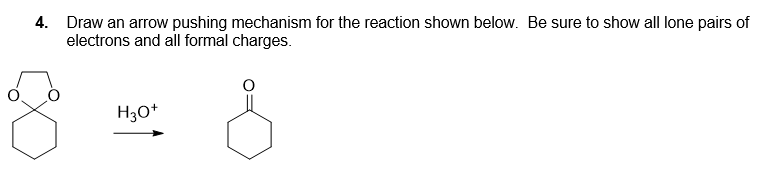 Solved Draw an arrow pushing mechanism | Chegg.com