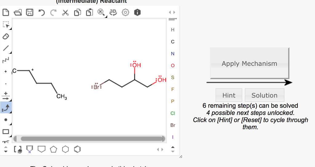 Solved (intermediate) Reactant OH Br CH OH Br Apply | Chegg.com