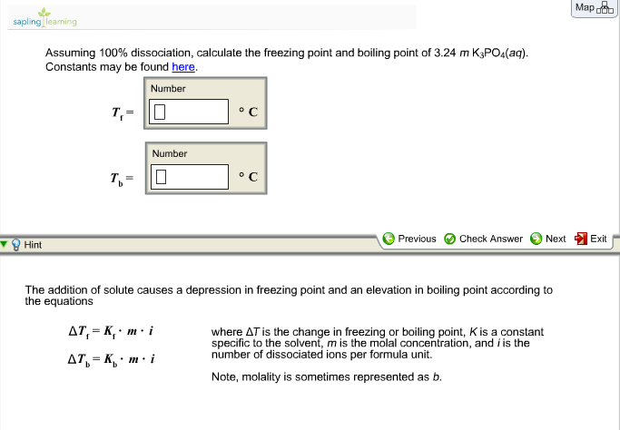 Solved Assuming 100% dissociation, calculate the freezing | Chegg.com