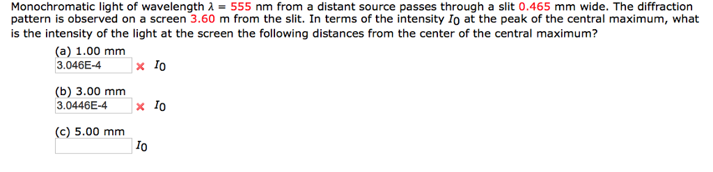 Solved Monochromatic Light Of Wavelength Lambda 555 Nm