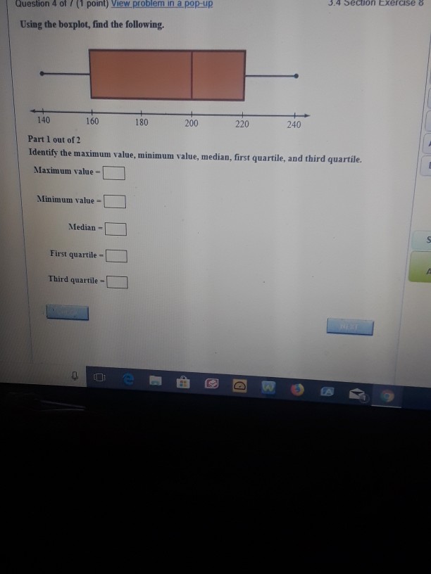 Solved Question 4 of / ( point) View problem in a pOp-Up 3.4 | Chegg.com