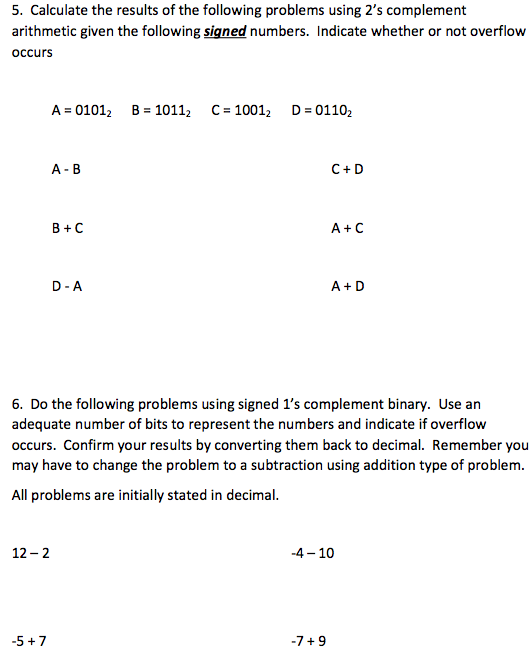 Solved Calculate the results of the following problems using | Chegg.com