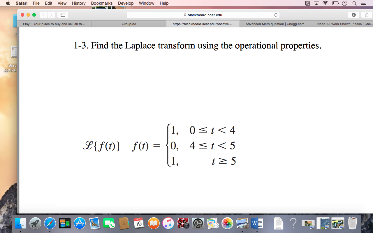 Solved Find the Laplace transform using the operational | Chegg.com