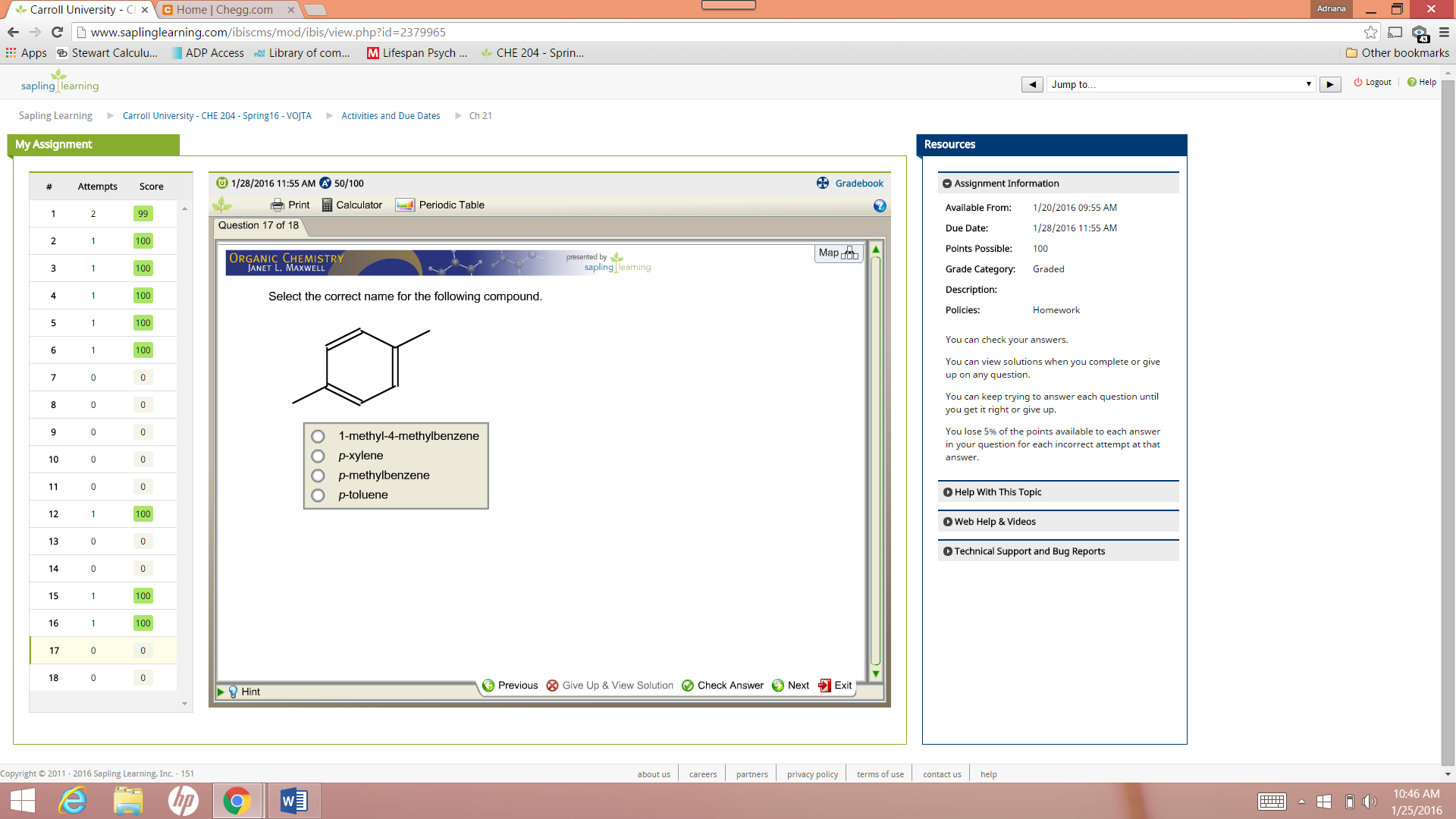 Solved Naming Organic Chemistry | Chegg.com