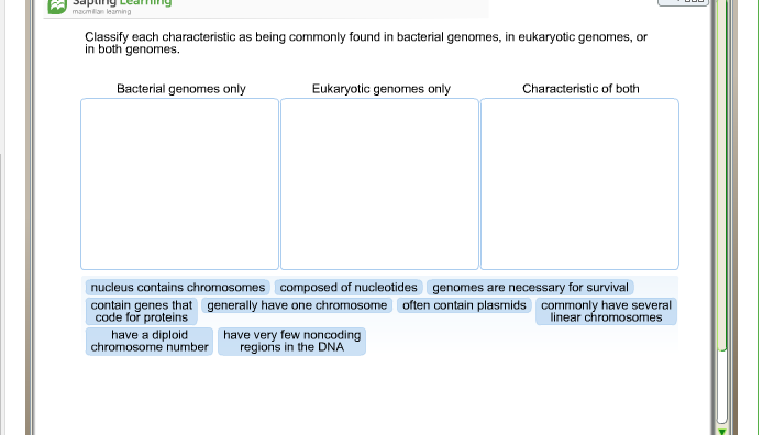 Solved Classify each characteristic as being commonly found | Chegg.com