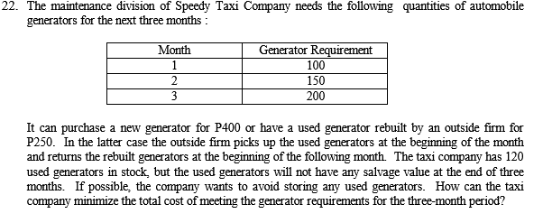 Solved Pls help me formulate a linear programming model for | Chegg.com