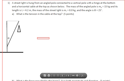 What is the force provided by the hinge in both | Chegg.com