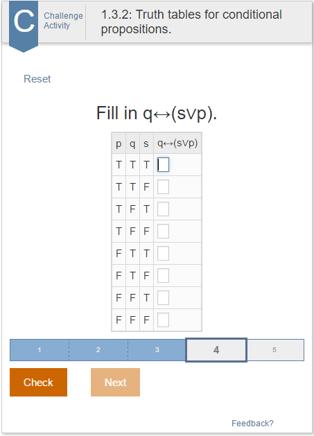 Solved Truth tables for conditional propositions. Fill in q | Chegg.com