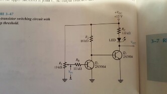 find the Ic (sat) for q1 and q2 in this figure | Chegg.com