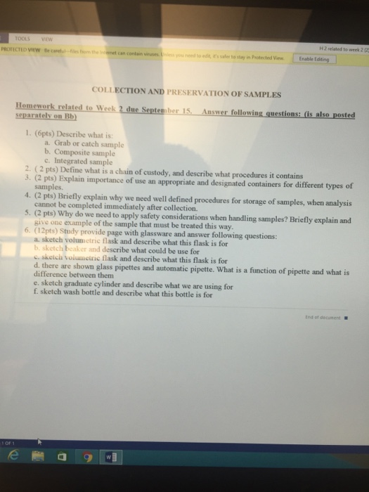 Solved Describe what is: Grab or catch sample Composite | Chegg.com