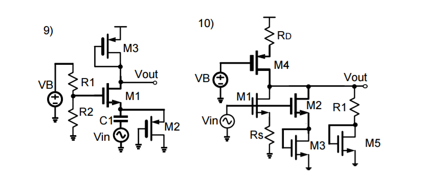 Solved Find Vout/Vin. All transistors are baised in | Chegg.com
