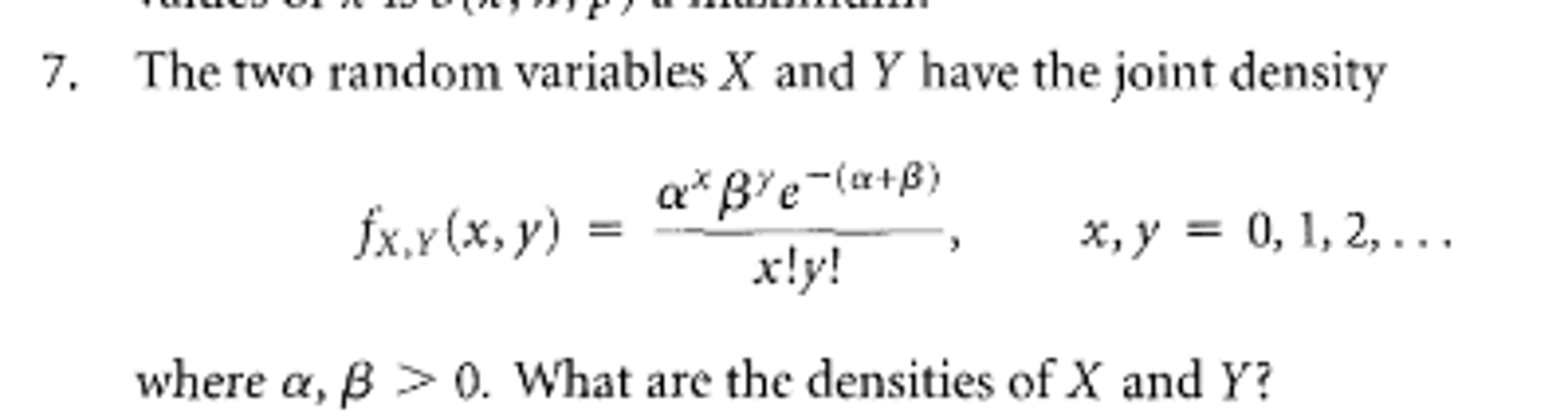 Solved The Two Random Variables X And Y Have The Joint 