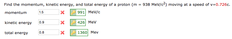 Solved Find the momentum, kinetic energy, and total energy | Chegg.com