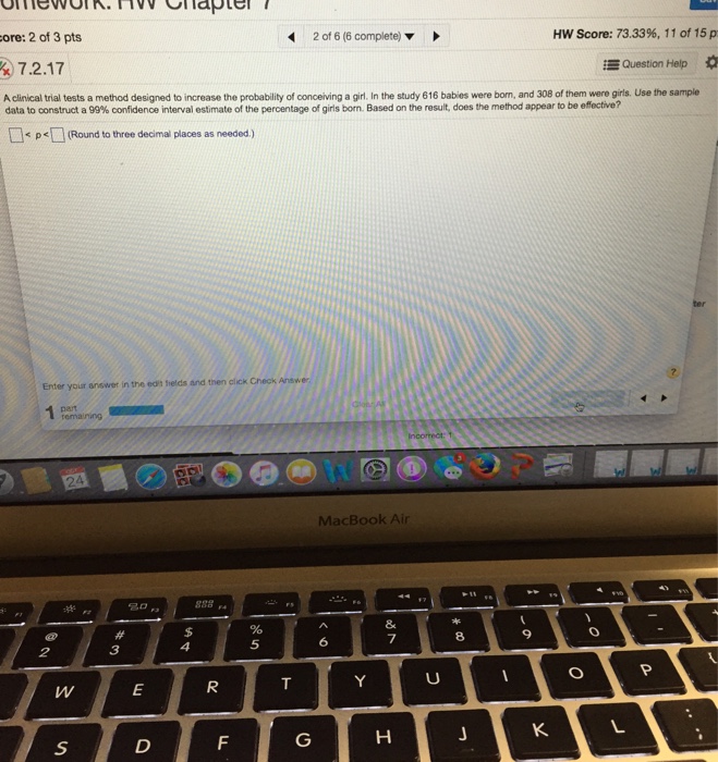 Solved A clinical trial tests a method designed to increase | Chegg.com
