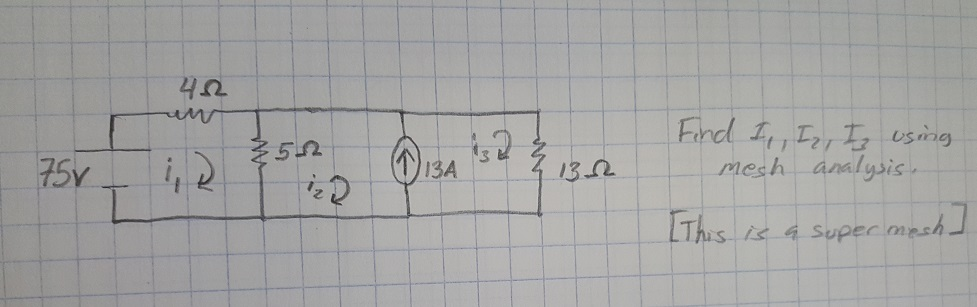 Solved Find I _1, I _2, I _3 using mesh analysis. [This | Chegg.com