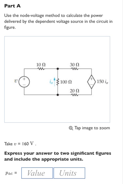 Solved Use the node-voltage method to calculate the power | Chegg.com