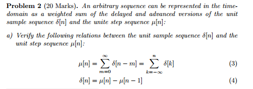 An arbitrary sequence can be represented in the | Chegg.com