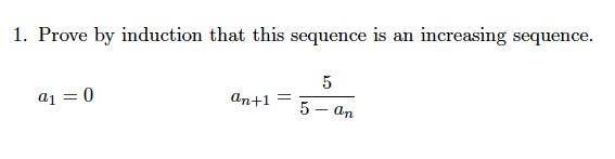 Solved Prove by induction that this sequence is an | Chegg.com