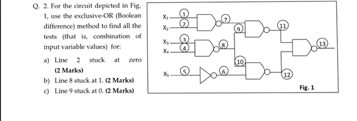 Solved For the circuit depicted in Fig. 1, use the | Chegg.com