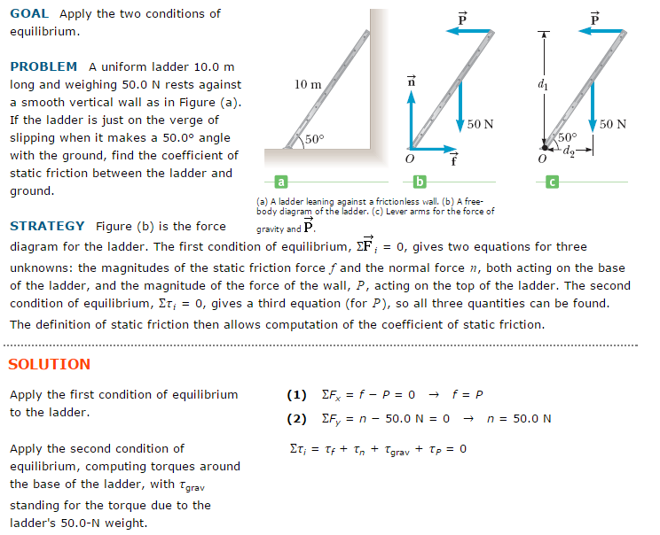 Solved GOAL Apply the two conditions of equilibrium PROBLEM | Chegg.com