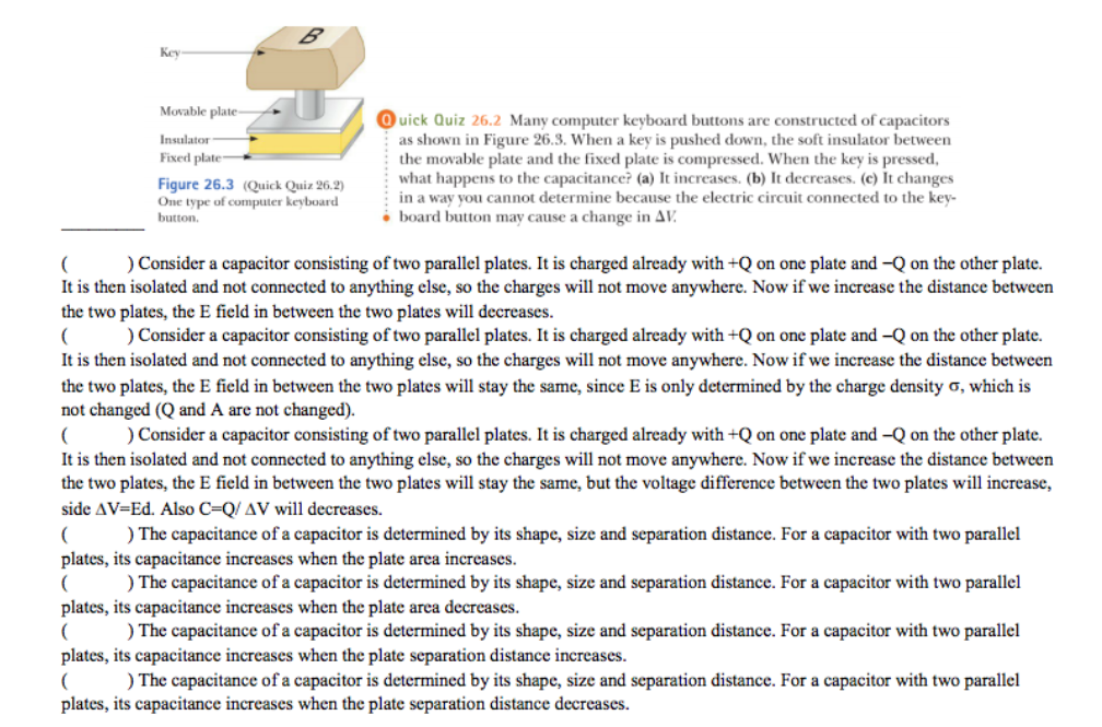 Solved Many computer keyboard buttons are constructed of | Chegg.com