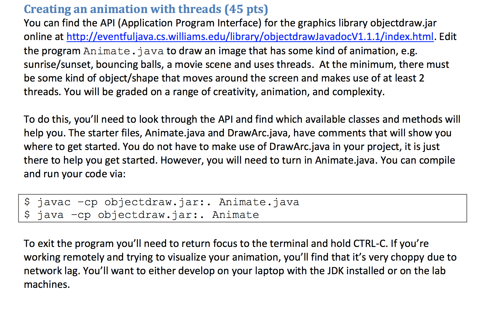 This is the Animate.java class: import | Chegg.com