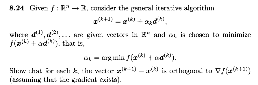 Given f : Rn rightarrow R, consider the general | Chegg.com