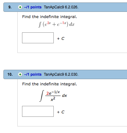 Solved Find the indefinite integral. integral (e^2x + | Chegg.com